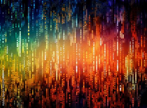 Computer Code Text Background Futuristic Organic Digital Print