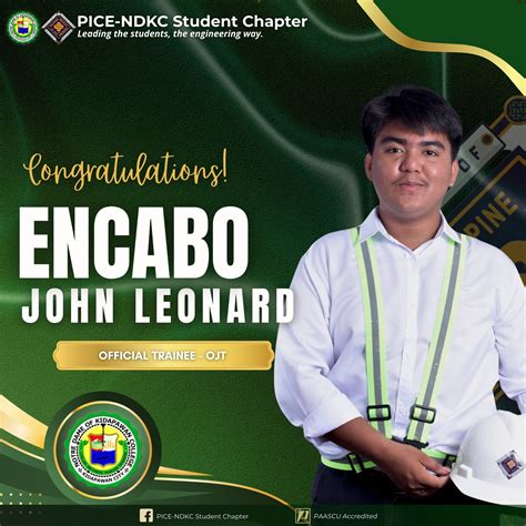 Pice Ndkc Student Chapter Pice Ndkc Student Chapter