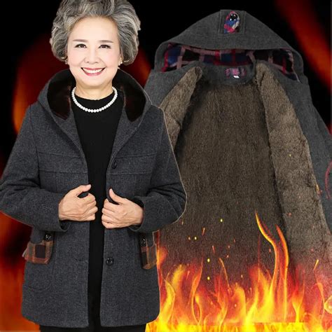 Женщин среднего возраста осень и зима Новое поступление хлопковая р р 40 50 лет мать и пальто