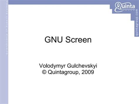 gnu screen ppt