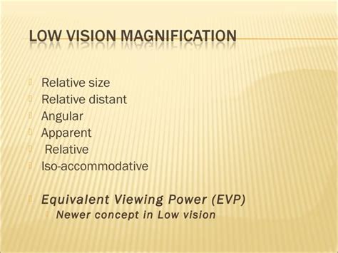 Calculation Of Magnification In Low Vision Ppt Calculation Of Magnification In Low Vision Ppt