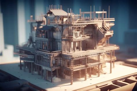 Premium Ai Image Innovative Construction Engineering And Architecture