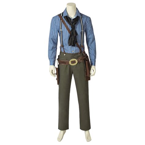 Rdr2 Arthur Morgan Cosplay Costume Game Red Dead Redemption 2 Hallowee