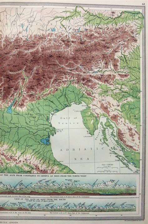 Alps On Physical Map