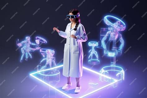 Free Ai Image Person Using Ar Technology To Perform Their Occupation