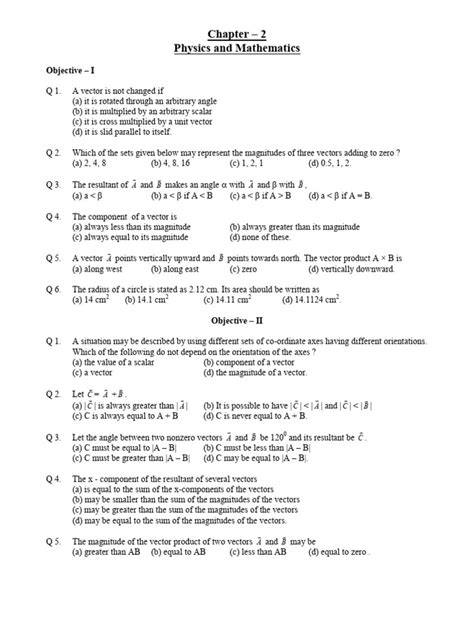 Ct Basic Mathematical Concepts Basic Maths Hc Verma 27052020