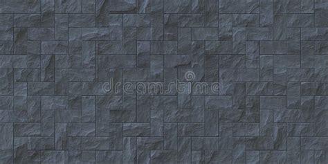 Cobalt Seamless Stone Cladding Texture Stock Illustration