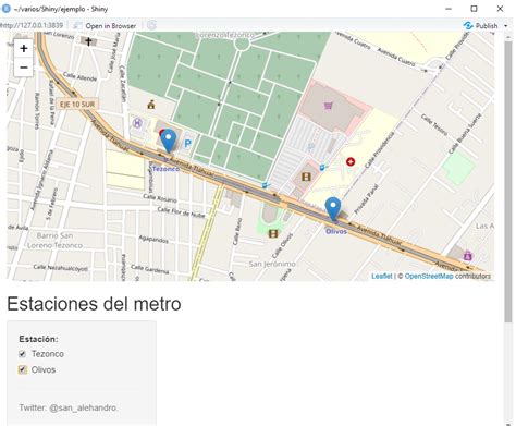 GitHub Sanalexito Mapa Leaflet Shiny