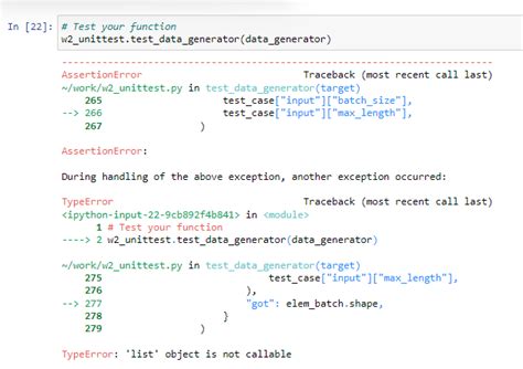 Nlp C3w2 Assignment Error In Unit Tests For Datagenerator Function