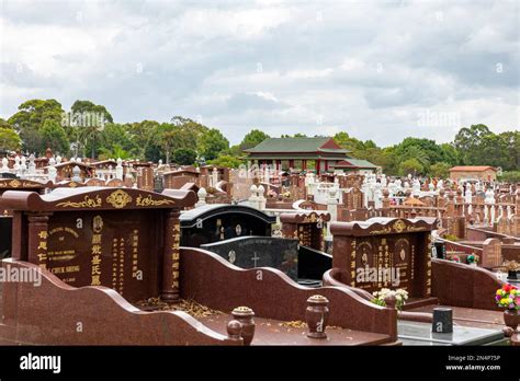 Chinese Graves And Headstones At Rookwood Cemetery Australias Largest