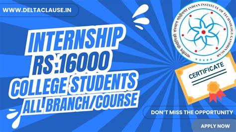 Summer Research Internship At Iit Stipend Eligibility And More Deltaclause