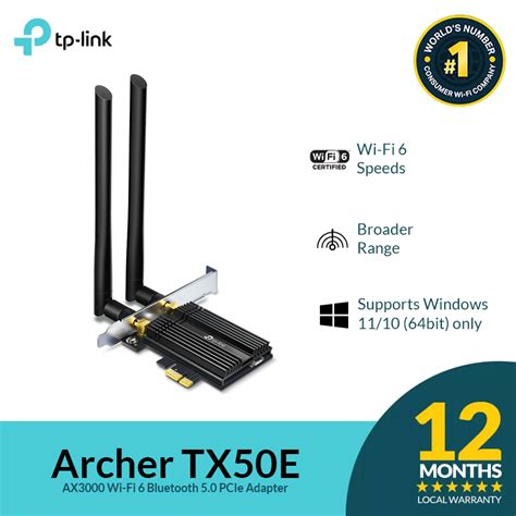 TP Link Archer TX E AX Intel Wi Fi Gigabit Dual Band GHz Mbps GHz Mbps