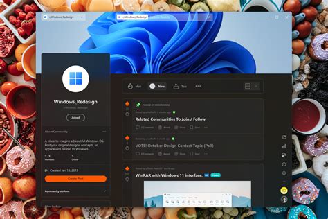 Reddit Desktop With Windows 11 Interface R Windows Redesign