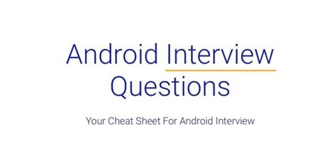 Amit Shekhar On Linkedin Github Amitshekhariitbhuandroid Interview Questions Your Cheat Sheet