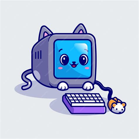 Cute Computer Cartoon