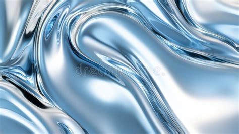 Abstract Blue Metallic Surface With Swirling Patterns Stock Illustration Illustration Of