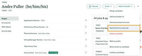 Remove A Candidate From A Job Greenhouse Support