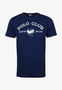 Harvey Miller Polo Club T Shirt Med Print Dunkelblaumörkblå