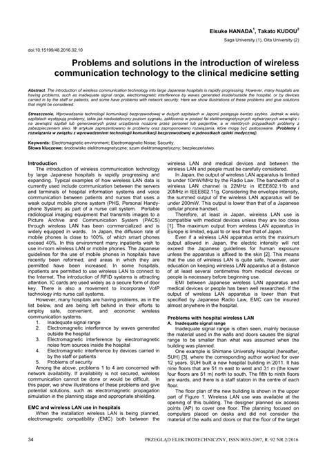 Pdf Problems And Solutions In The Introduction Of Wireless