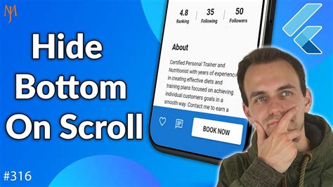 Flutter Tutorial How To Hide Bottom Navigation Bar On Scroll Hide
