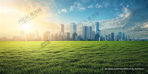 Ai创作图都市草原草地 都市草原 城市草原 绿色城市新能源 都市绿野 城市的草原 城市环保背景 都市田野 城市大草地 绿色都市青草绿地 草地建筑全景图 城市新能源 草地城市 绿色城市环保背景