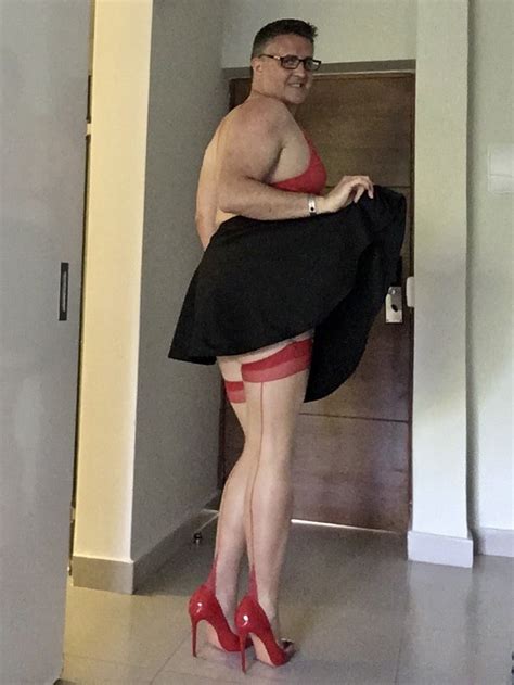 Red Seemed Stockings Pics Xhamster