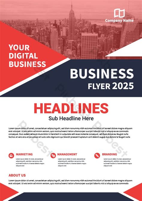 기업 비즈니스 전단 템플릿 전문 전단지 디자인 브로셔 디자인 Png Ai 무료 다운로드 Pikbest