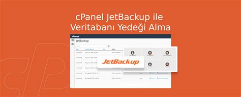 Cpanel Jetbackup Ile Database Veritabanı Yedekleme