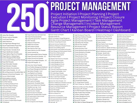 250 Project Management Templates Project Initiation ǀ Project Planning