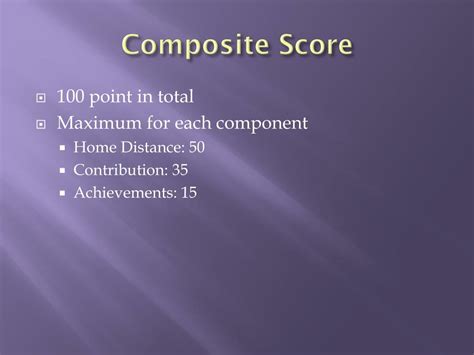 PPT Composite Score System PowerPoint Presentation Free Download ID