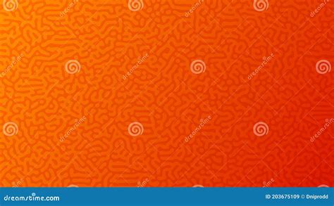 Orange Turing Reaction Gradient Background Stock Vector Illustration