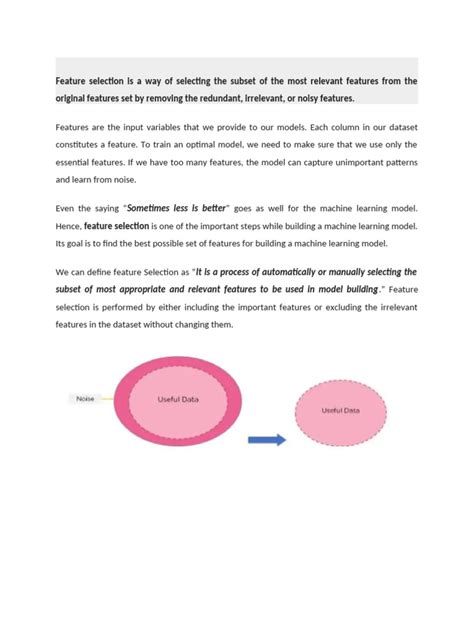 Feature Selection Technique Pdf Theoretical Computer Science