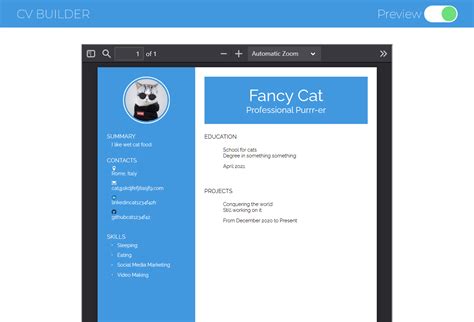 Github Alessandrovinciabc Cv Builder React Web App To Make Cvs