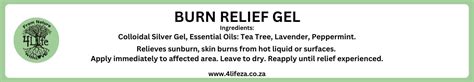 Burn Relief Gel 100ml 4lifeza