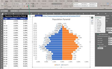 Population Pyramid Chart Excel And Adam