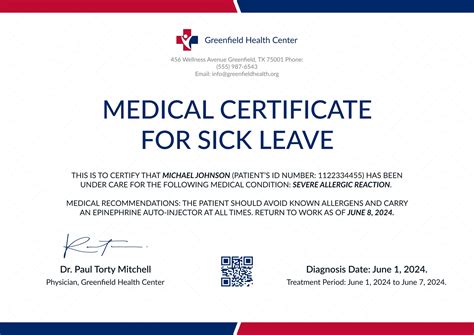Medical Certificate Templates Free To Customize And Download