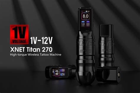 Xnet Titan270 Professional Wireless Tattoo Machine Voltage 1 12v High Torque Brushless Motor 4 0