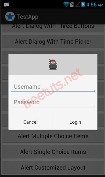 Alertdialog Trong Android Freetuts