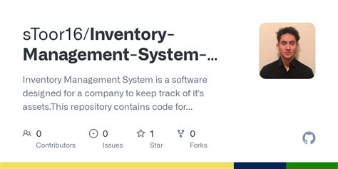 github stoor16 inventory management system mobile and web application inventory management