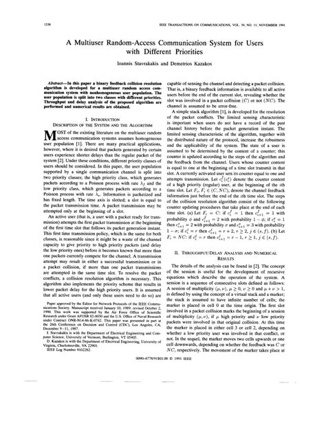 Pdf A Multiuser Random Access Communication System For Users With