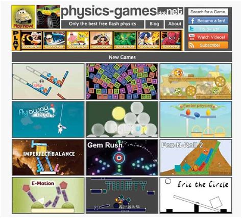 Web Life Physics Gamesdotnet Physics World