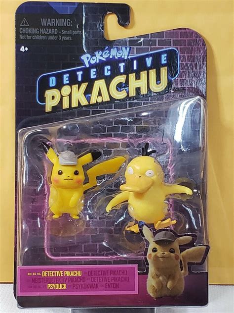 Pokemon Detective Pikachu And Psyduck Action Figure 2 Pack Nip New In Package 3874648916