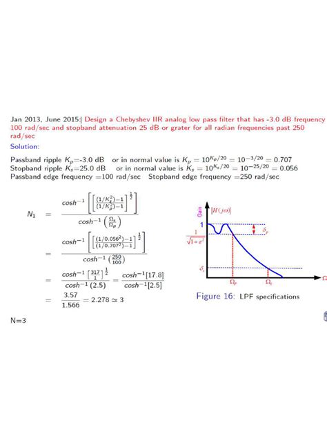 Chebyshev Filter Pdf