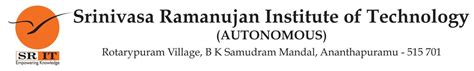 Degree Verification Srinivasa Ramanujan Institute Of Technology Srit