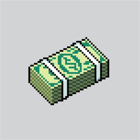 Premium Vector Pixel Art Illustration Cash Money Pixelated Cash Money Cash Money Pixelated For