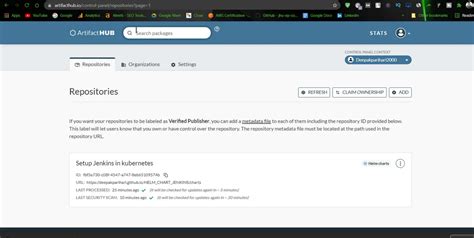 Publish Helm Chart For Jenkins To The New Blog