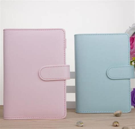 메모장 커버 루스 리프 핸드북 프로텍터 심플하고 신선한 문구 색상 A6 레몬 옐로우