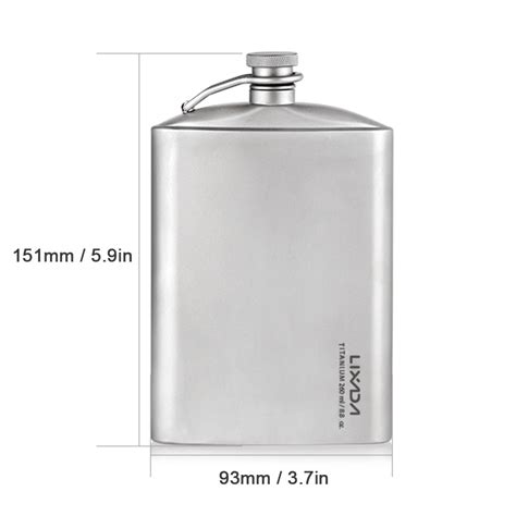 Titanium Flask Leakproof Titanium Flask Alcohol Wh Grandado