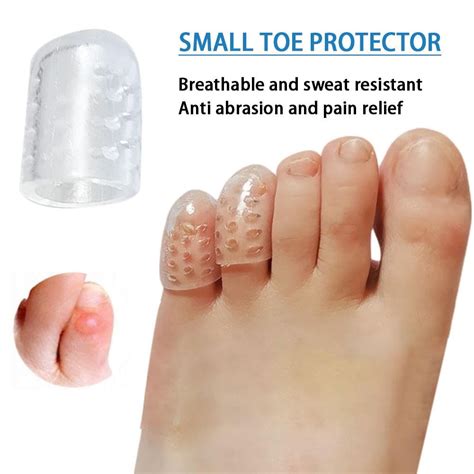 10 Pcs Silicone Toe Caps Anti Friction Breathable Toe Protector Toe
