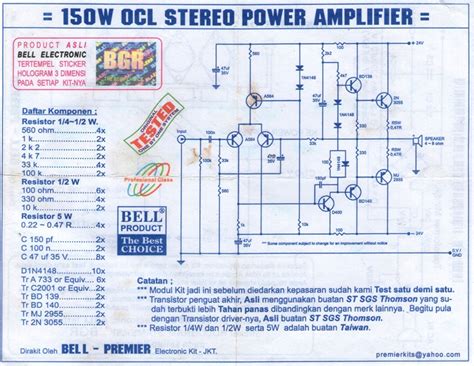 Jenis Transistor Final Amplifier